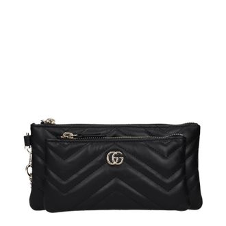 Gucci Marmont Pochette Femmes Cuir Noir