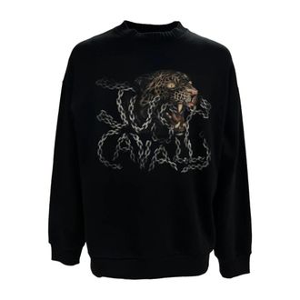 Roberto Cavalli Logo-Print Zip Cotton Hoodie - - Sweatshirts & Hoodies - Herren - Schwarzk - L