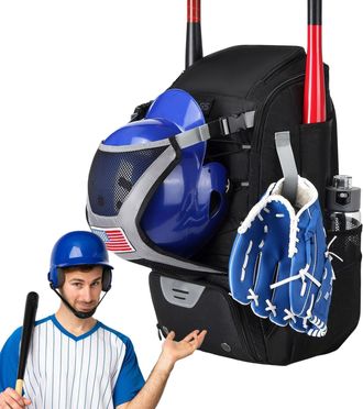 Generic Baseballtasche, Baseballtasche f&uuml;r, Leichter Baseball-Rucksack f&uuml;r und Erwachsene, mit Zaunhaken, TB, leicht zu verstauen