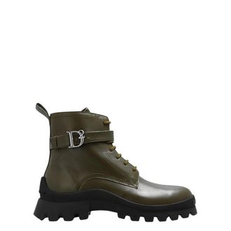 Dsquared2 Rider Combat Hiking Boots - - Shoes - Damen - Gr&uuml;n - 39 EU