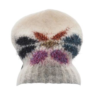 Alessia Santi unisex, Accessoires, Multicolore, Taille: ONE Size Bandeau Tricoté à Fleurs Lamé