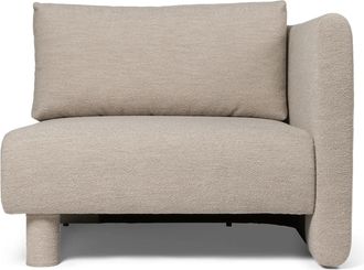 Ferm Living Canap&eacute; Dase boucl&eacute; module droit Ferm Living