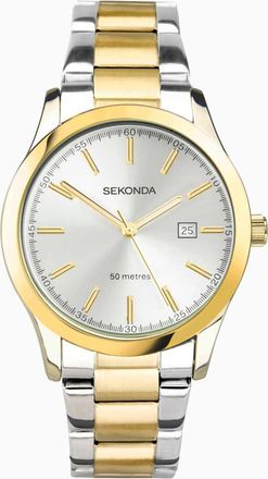 Sekonda Taylor - Damenuhr mit silberfarbenem Zifferblatt mit 36 mm Durchmesser und Edelstahlarmband