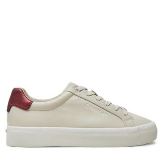 Calvin Klein Sneakers Calvin Klein Vulc Lace Up Saff Fox W/Met Bt HW0HW02104 Beige