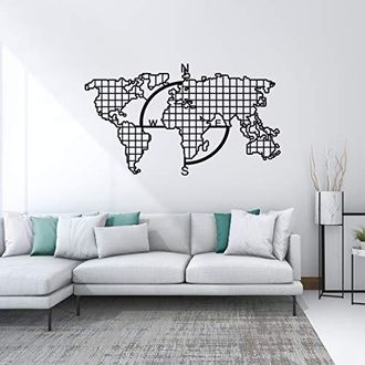 Homemania Wanddekoration, Metall, Schwarz