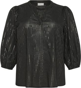 Kaffe Curve Femme, Blouses et Chemises, Noir, Taille: 48 FR KCloulou Blouse