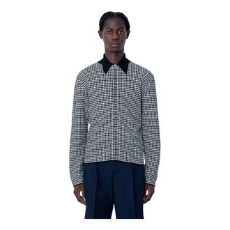 Jil Sander Houndstooth Zip-Up Shirt - - Jackets - Herren - Mehrfarbig - L