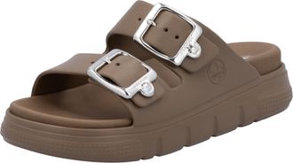 Rieker Damen P2180 Pantolette, braun 24, X-Large