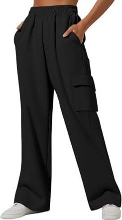 Generic Jogging Femme Pantalon Taille Elastique &Eacute;t&eacute; Long Pants Comfy Confortable Tendance Streetwear Classique Loisirs Surv&ecirc;tement &Eacute;lastique Pas Cher Taille E