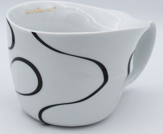 Luigi Colani Designer Jumbotasse Loop Schwarz/Black große Tasse Humpen Kaffeetasse ab OVO Color 450ml