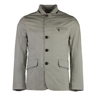 Moorer Homme, Vestes, Gris, Taille: XL Blazer en Coton avec Poches &agrave; Fermeture &Eacute;clair
