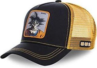 Capslab Casquette Enfant Dragon Ball Z, Casquette Garcon, Sangoku, Durable et Multi-Sport, Noir, Gris, Orange, Gris, Taille TU