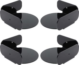 Generic HUSHUI Rundes Mini-Eckregal, Platzsparendes Wandregal mit Verstellbaren Halterungen für Babyphone, Überwachungskamera, WLAN-Router, Kleiner Lautsprech