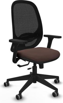 Piqueras y Crespo Stuhl Home Office mit 3D-Armen, h&ouml;henverstellbare Lendenwirbelst&uuml;tze, ausgestattet mit Syncro/Traslack und Schneideschaum, mit Rollen 65 mm, Parkett, 