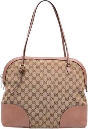 Gucci Pre-owned Canvas Tote Bag - - Pre-owned - Damen - Beige - ONE SIZE