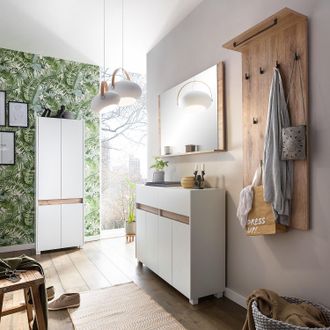 Schildmeyer home24 Kommode Cosmo 112 x 85 x 33cm Weiß/Weiß