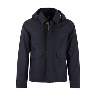 K-Way Packbare- wasserdichte Windbreaker-Jacke - - Jackets - Herren - Blau - XL