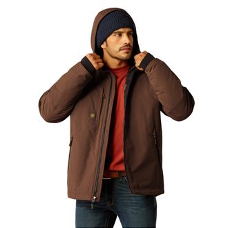 Ariat Mens Rebar Cordura Ripstop Insulated Jacket Long Sleeve in Aztec, Size X-Small, by Ariat