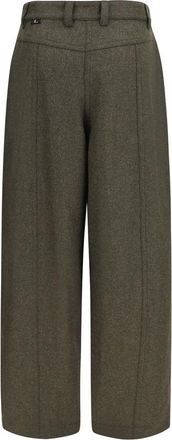 Moncler Wool Loden Trousers - Brown
