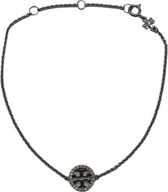 Tory Burch Femme, Accessoires, Noir, Taille: ONE Size Miller Pave Chain Bracelet