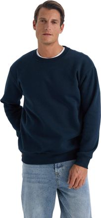 DeFacto Herren Sweatshirts - Bequeme Sweatshirt Herren Pullover D.Green M