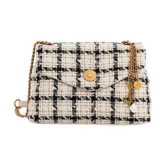 Twinset Karierter Boucl&eacute; Schultertasche - - Bags - Damen - Mehrfarbig - ONE SIZE
