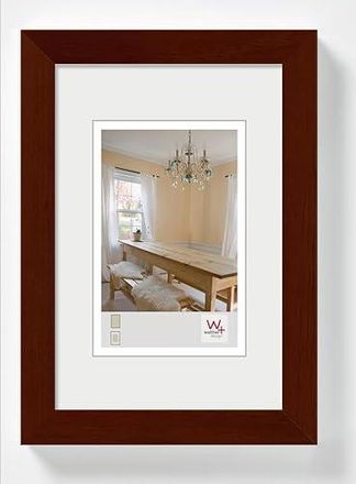Walther Design Bilderrahmen Peppers Holzrahmen 13x18 cm nussbaum, Doppelpack, BP318ND