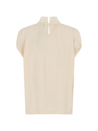 Fabiana Filippi Womens Lace-Collar Gathered Blouse Ss26 W