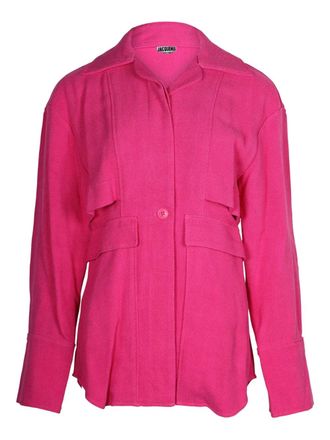 Jacquemus La Chemise Hemd im Layering-Look - Rosa