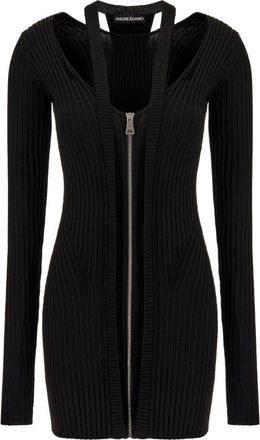 ADĀMO Andrea Adamo Femme, Robes, Noir, Taille: 40 FR Mini-robe c&ocirc;tel&eacute;e avec d&eacute;coupe