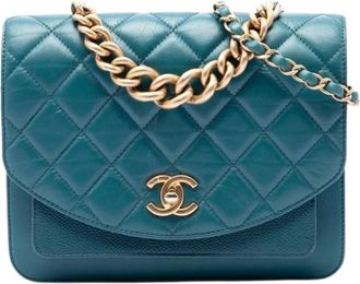 Chanel Pre-owned Vintage Satchel - Femme - Pre-owned - Bleu - Taille: ONE Size