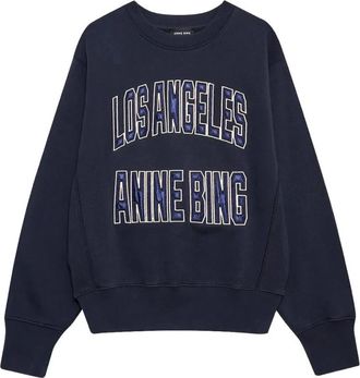Anine Bing Femme, Sweatshirts et sweats &agrave; capuche, Bleu, Taille: 38 FR SweaT-shirt Los Angeles