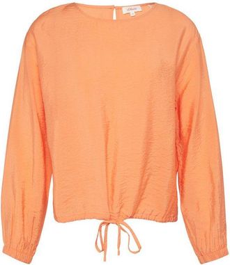 s.Oliver Langarmbluse Bluse Viskosemix-Bluse in O-Shape