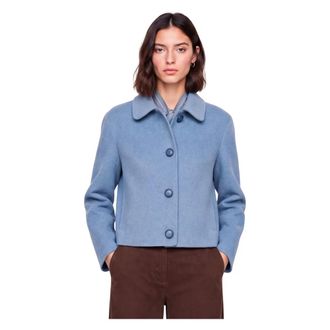 Kocca Taillierter Cropped Blazer - - Jackets - Damen - Blau - L