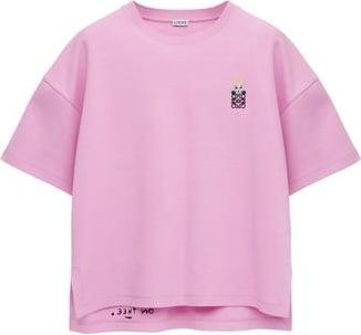 Loewe x Louis Wain - T-shirt classique en coton m&eacute;lang&eacute;