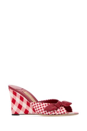 Jimmy Choo London Livi Wedge Sandal - Red