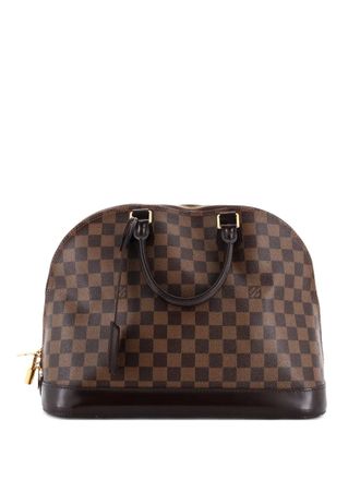 Louis Vuitton sac &agrave; main MM Alma Damier - Marron