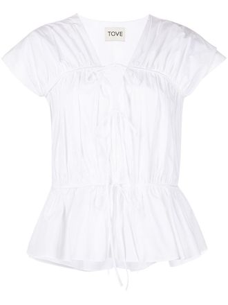 Tove Gerüschtes Thea Top - Weiß