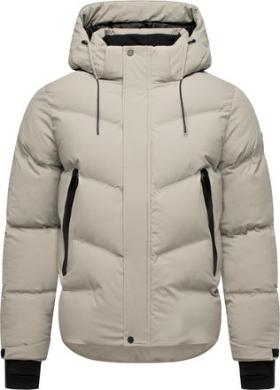 Stone Harbor Herren Winterjacke warme Steppjacke mit (abnehmbarer) Kapuze Livianoo XX Silver Grey Gr. XL