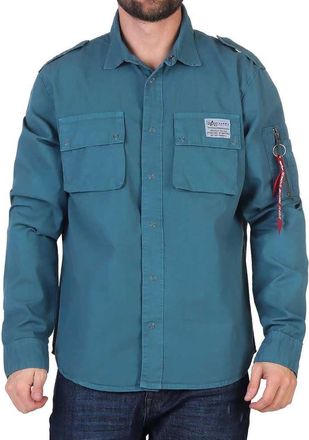 Alpha Industries Urban Military Shirt Overshirt für Herren Vintage Marine