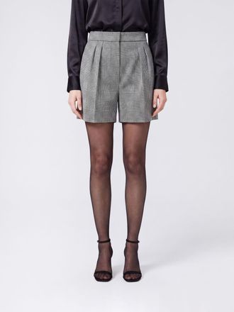 Max Mara Short de tailleur en pure laine vierge &agrave; motif Prince de Galles