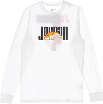 Nike Jordan Sport DNA L/s Crew - - Sport - Herren - Wei&szlig; - XL