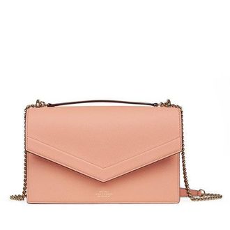 Smythson Panama Envelope Shoulder Bag - Pink