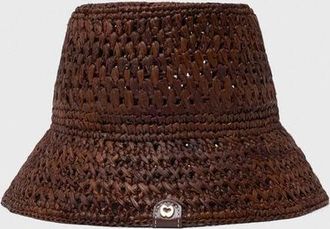 Maje Bob Color&eacute; En Raphia Naturel - Marron - Maje