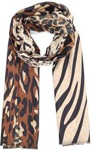 Queen Helena Écharpe Foulard Hiver pour Femme SC02 Léopard, Taille unique