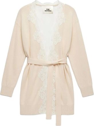 Pink Memories Femme, V&ecirc;tements de nuit et de d&eacute;tente, Beige, Taille: 44 FR Kimono Cardigan