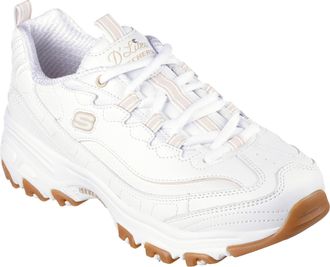 Skechers Damen D Lites Good Neutral, Weiss/opulenter Garten, 38.5 EU