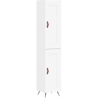 vidaXL Highboard Weiß 34,5x34x180 cm Holzwerkstoff Vidaxl