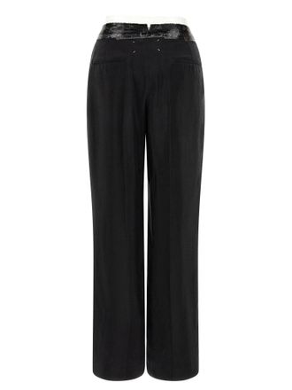 Maison Margiela Womens Black Copper Casual Pants