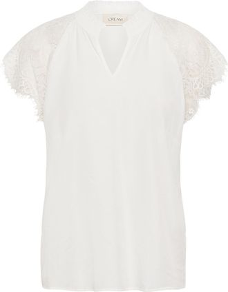 Cream Kurzarm-Bluse CRNola 34, Snow White